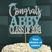 Congrats Graduation Cake Topper Class of 2024 Personalized Custom Cake ...