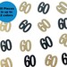 60th Birthday Confetti - 50 Pieces - 60th Birthday Party Supplies ...