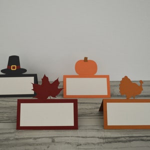 Thanksgiving Place Cards - Set of 12 - Fall Party Decoration - Autumn ...