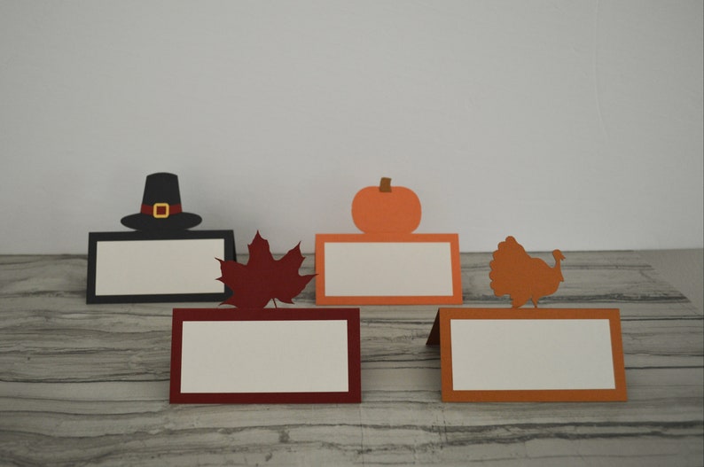 Thanksgiving Place Cards - Set of 12 - Fall Party Decoration - Autumn ...