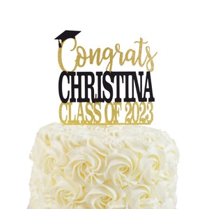 Congrats Graduation Cake Topper Class of 2023 Personalized - Etsy