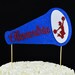 Cheerleading Megaphone Glitter Cake Topper Personalized Cheerleader ...