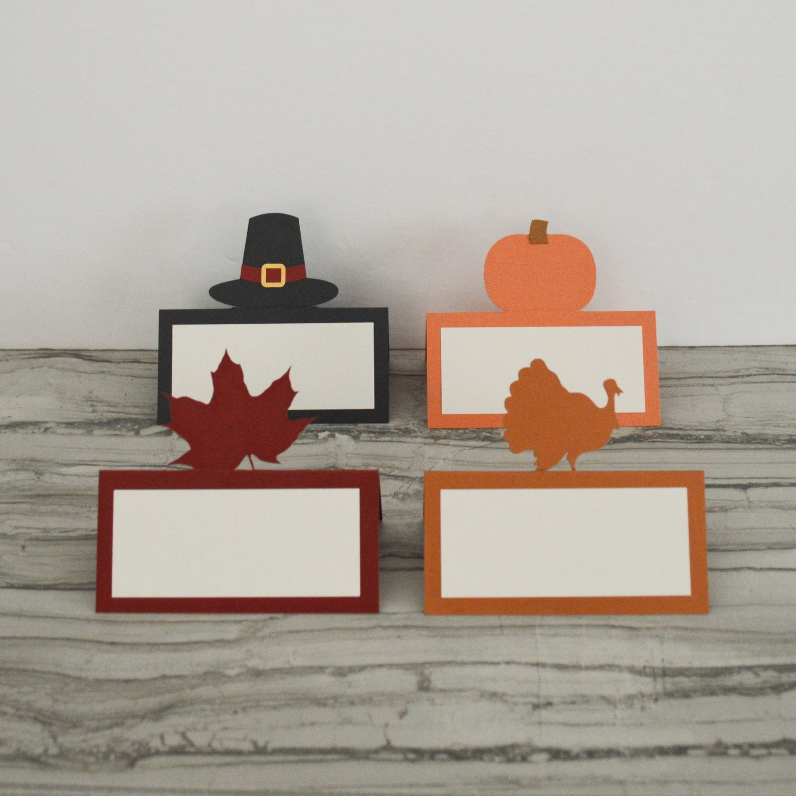 Thanksgiving Place Cards - Set of 12 - Fall Party Decoration - Autumn ...