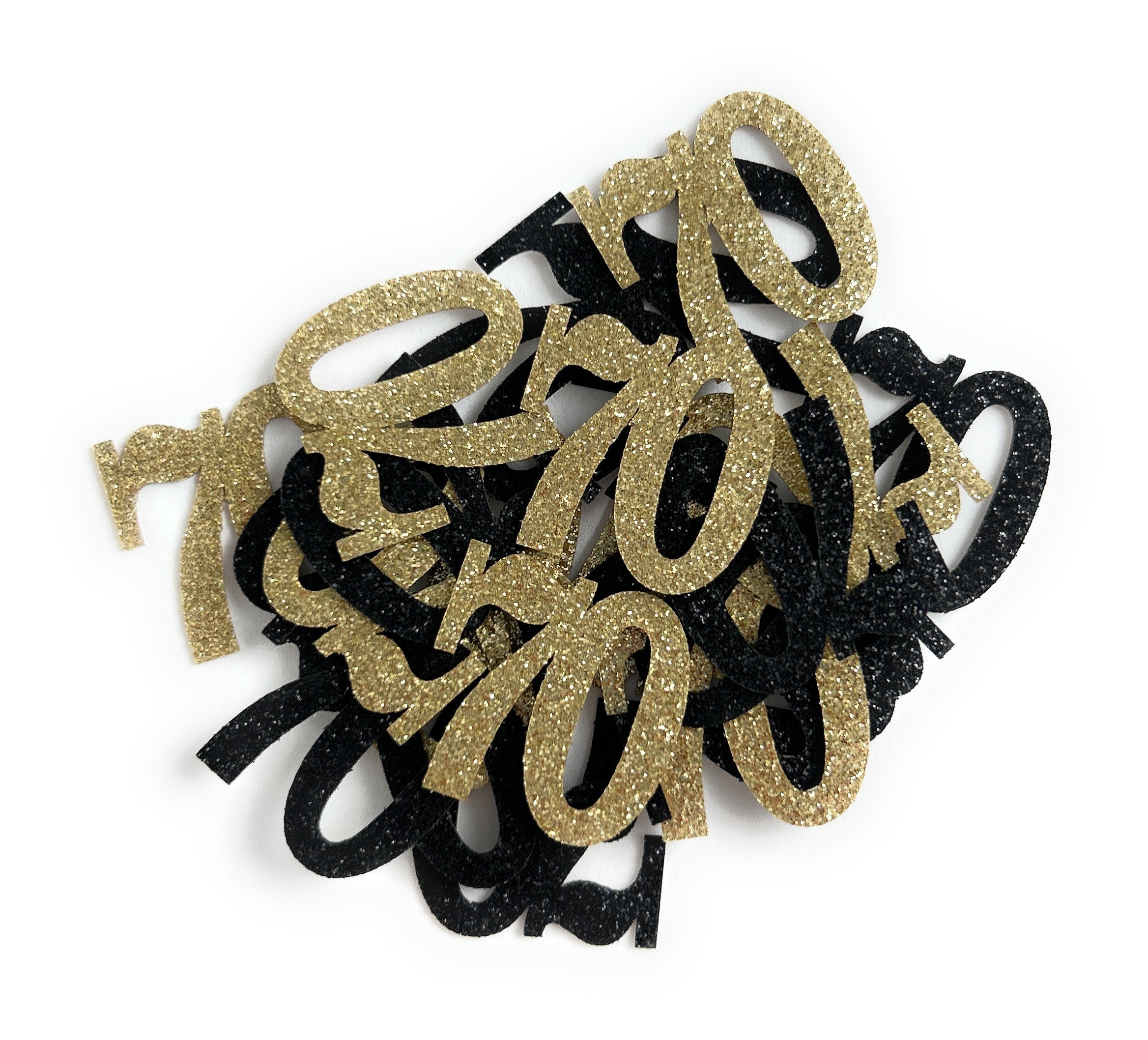 70th Birthday Confetti - 50 Pieces - 70th Birthday Party Supplies ...