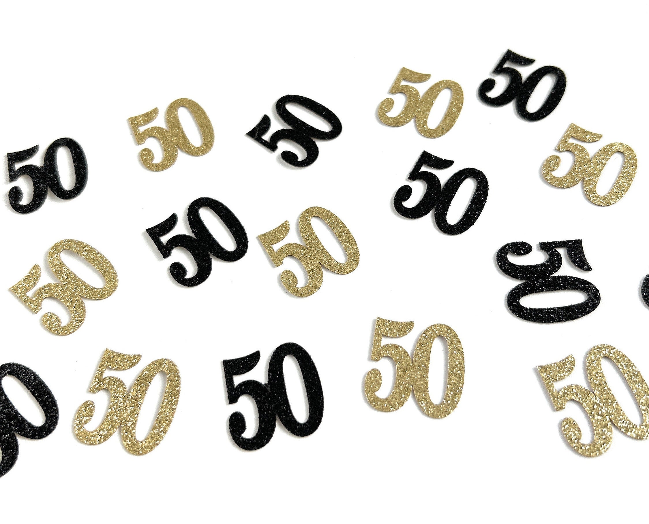 50th Birthday Confetti - 50 Pieces - 50th Birthday Party Supplies ...