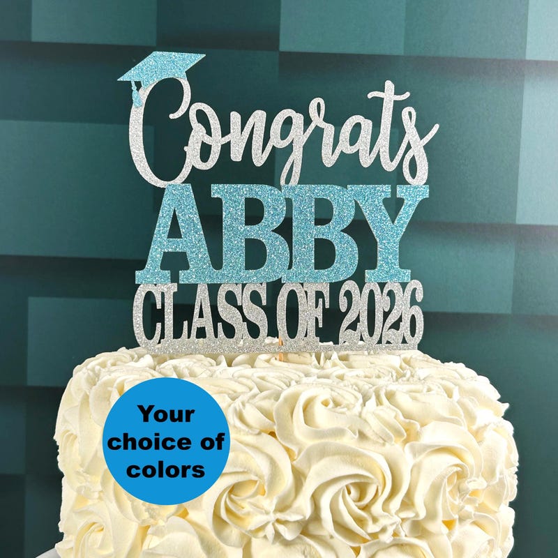 Graduation Cake Topper - Etsy