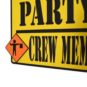 Construction Party Welcome Door Sign - Caution Party Zone ...