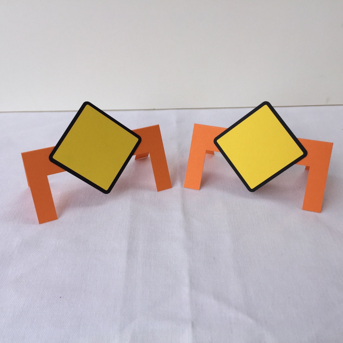 Construction Theme Place Cards Set of 8 Construction Site | Etsy