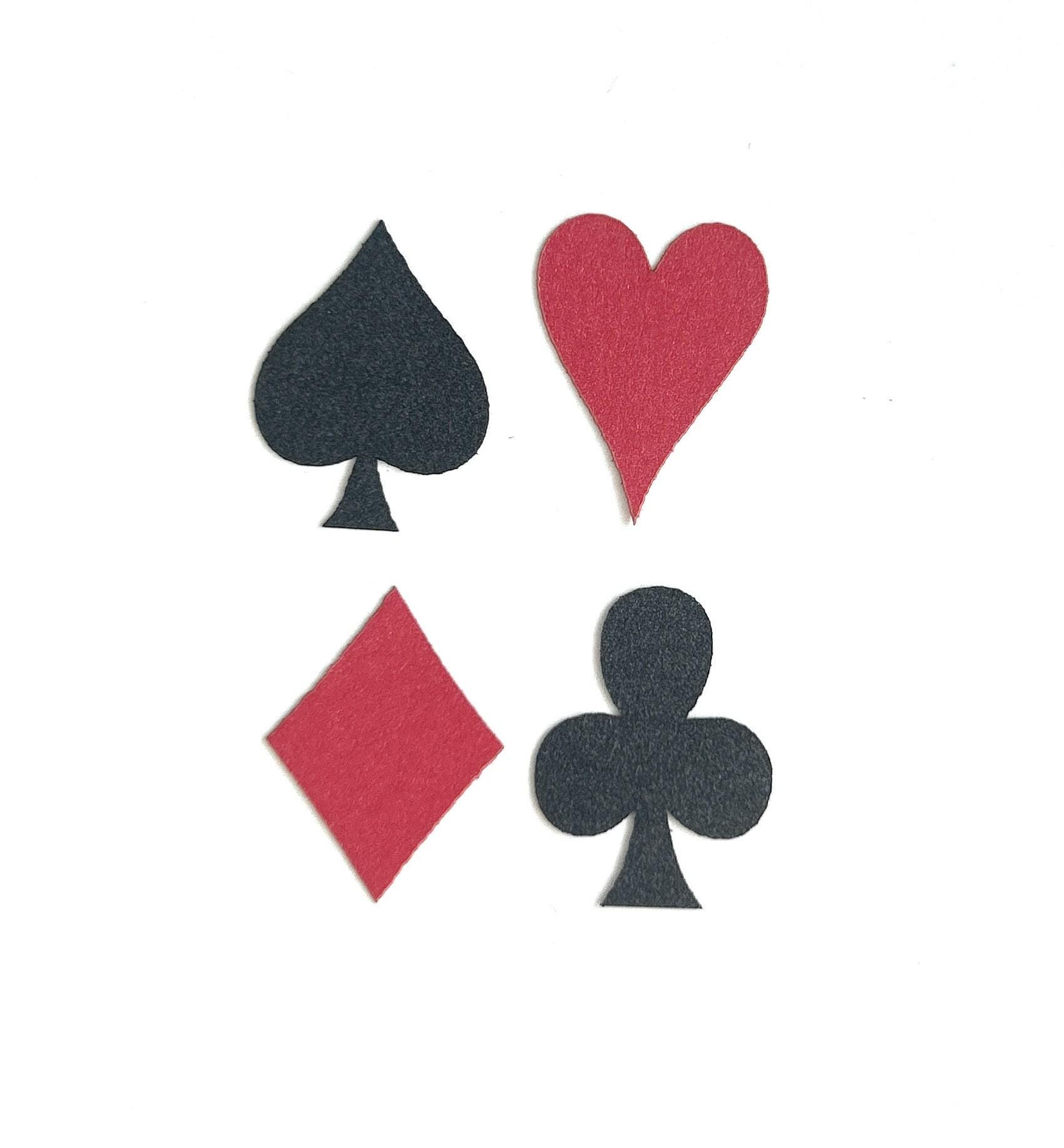 Poker Confetti - 200 Pieces - Playing Card Suits - Las Vegas Theme ...