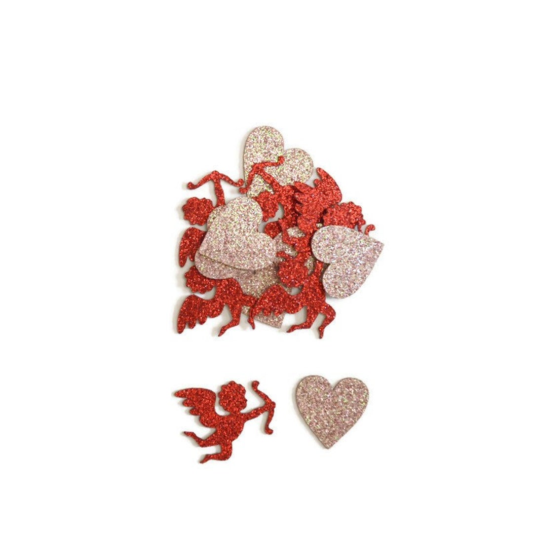 Cupid and Heart Valentines Day Glitter Confetti, Our Little Sweetheart ...