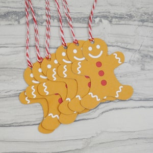 Gingerbread Man Christmas Gift Tags - Cookie Exchange Tags - Holiday ...