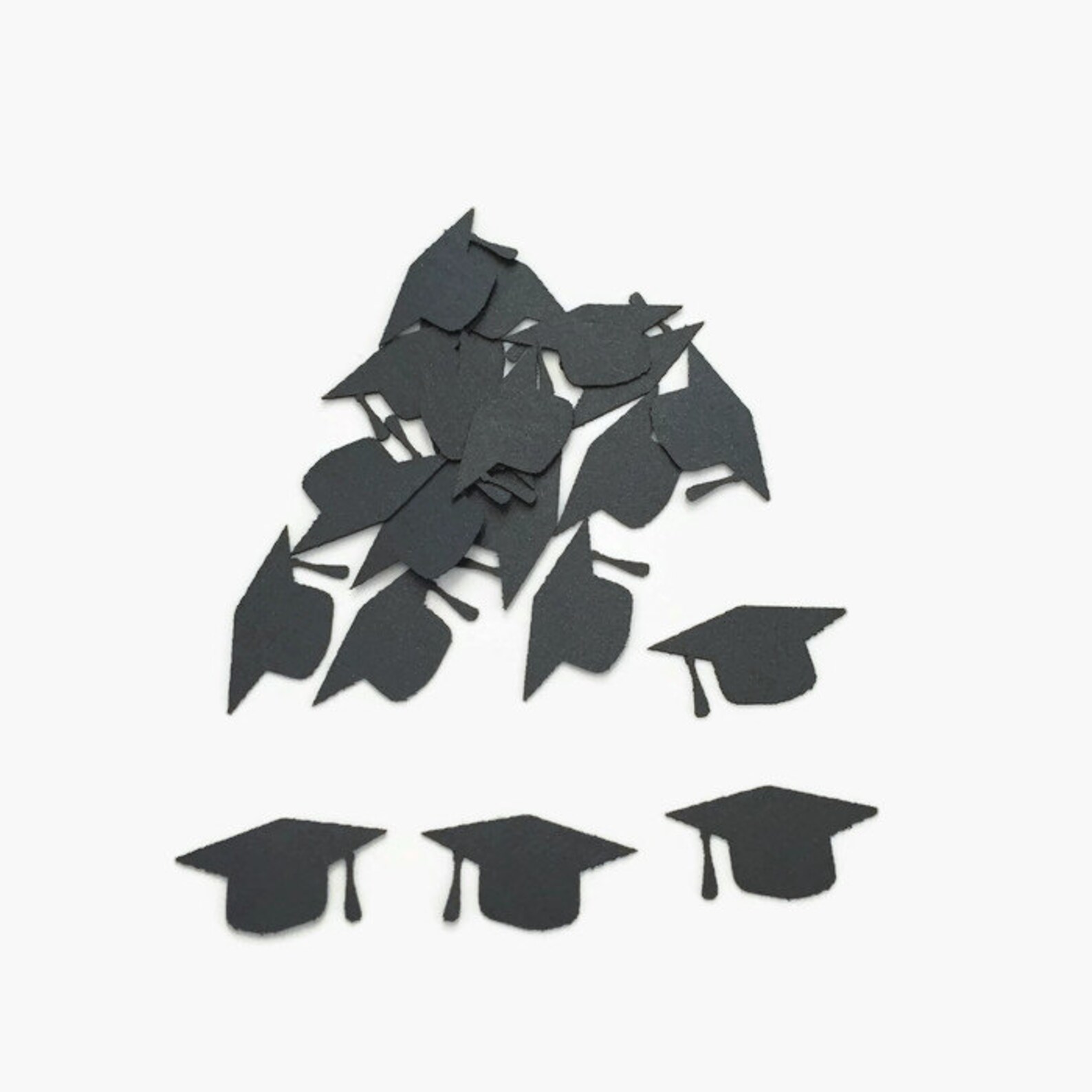 Graduation Confetti Black Graduation Caps 2023 Graduation - Etsy