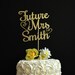 Future Mrs Cake Topper Personalized With Last Name Bridal - Etsy
