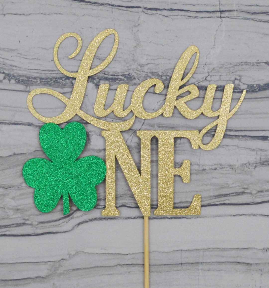 Lucky One Cake Topper, Shamrock First Birthday Decor, St Patricks Day ...