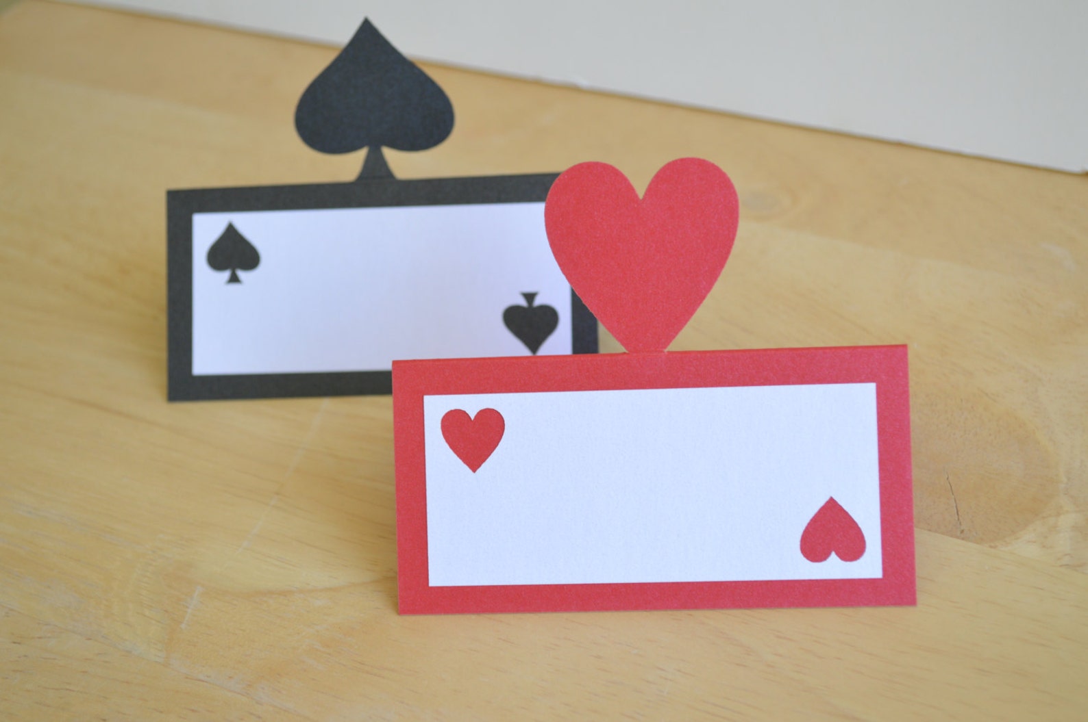 Casino Night Place Cards - Set of 12 - Playing Card Food Tents - Las ...