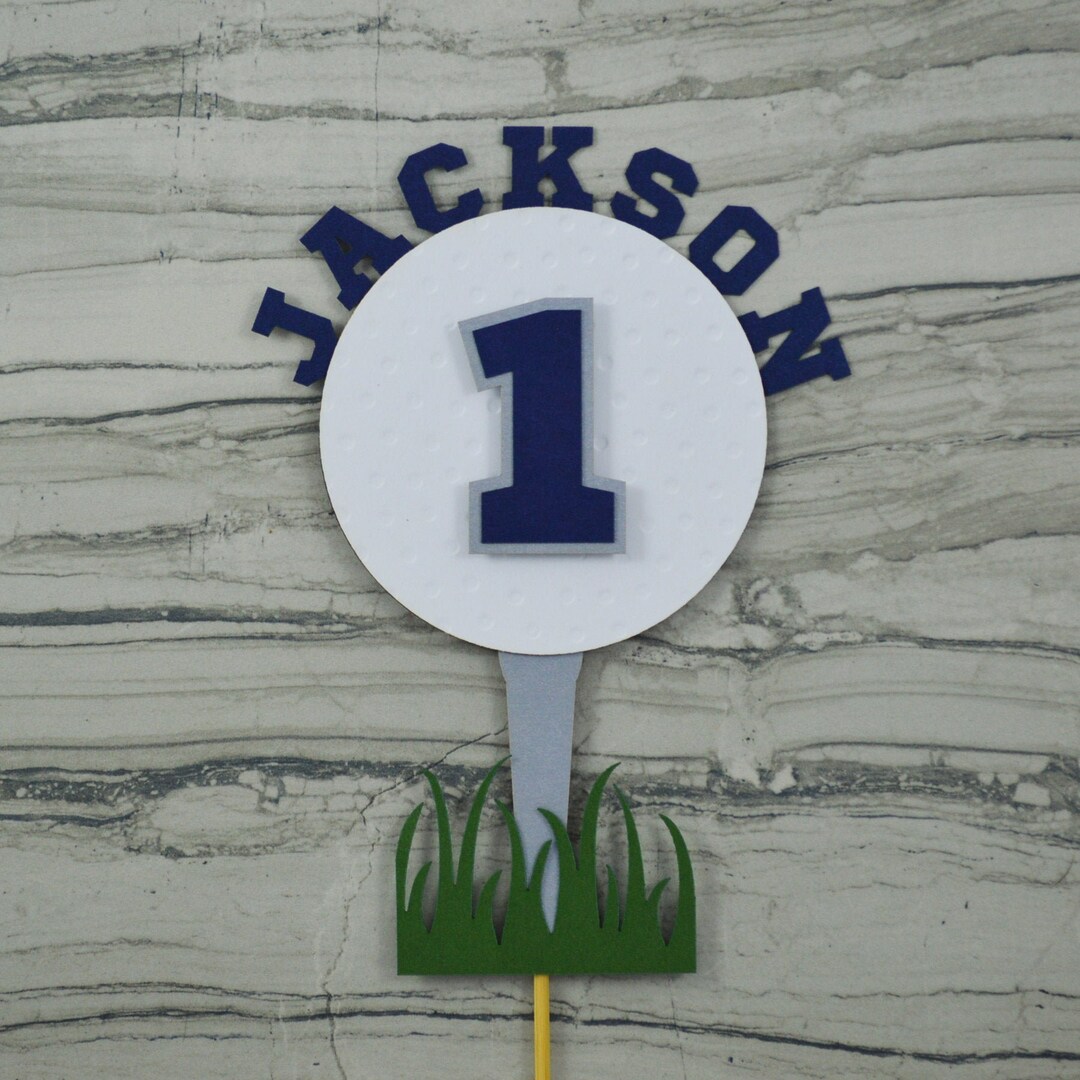 Golf Cake Topper - Personalized - Hole in One - Golf Theme Party ...