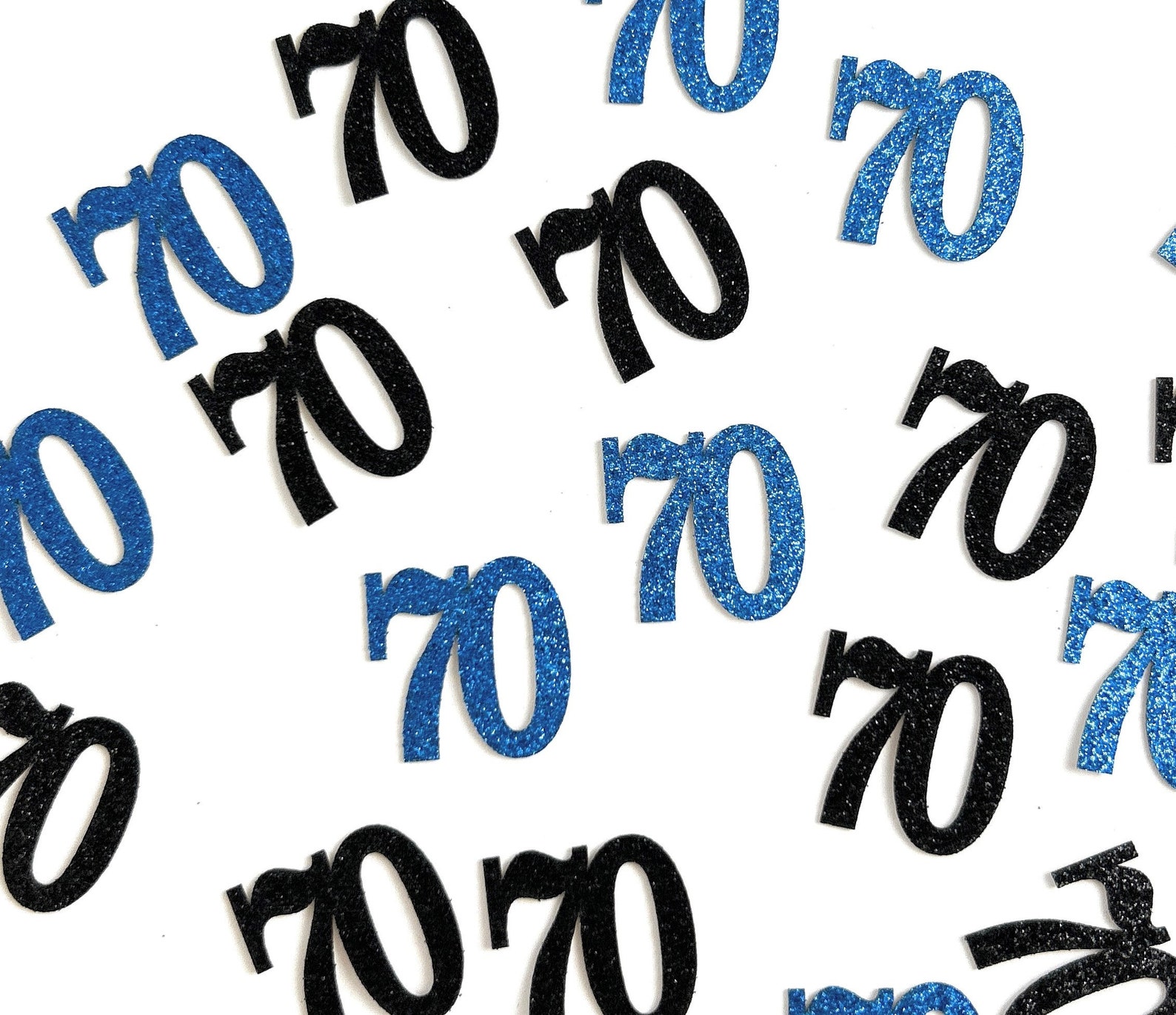70th Birthday Confetti - 50 Pieces - 70th Birthday Party Supplies ...