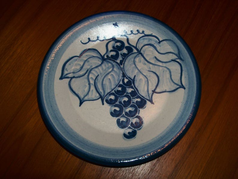 Original Dorchester Stoneware Art Pottery Fruit Pattern Dessert Plate 7 ...