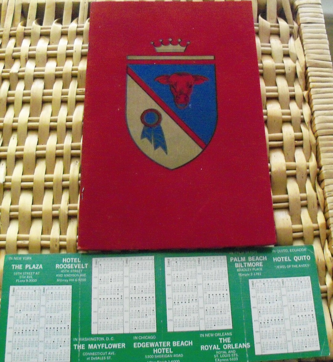 Vintage 1960 Charterhouse Rib Room Menu at the Charterhouse Motor Hotel ...