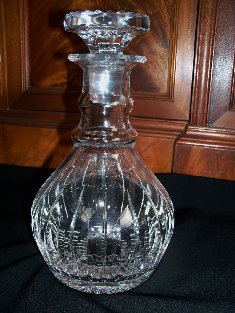 Vintage Stuart Crystal Clear Cut Crystal Decanter With Stopper ...