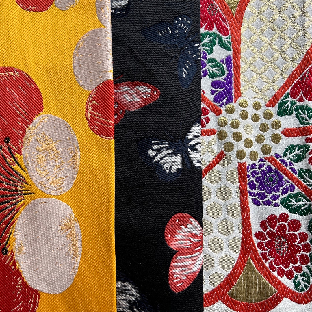 Japanese Obi Fabric , Vintage Obi Fabric, Quilt Fabric, Craft Fabric F9 ...