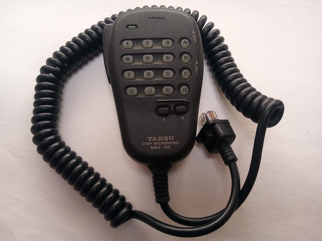 Yaesu/vertex Standard MH-36E8J Back-lit Scanning Hand Microphone With ...