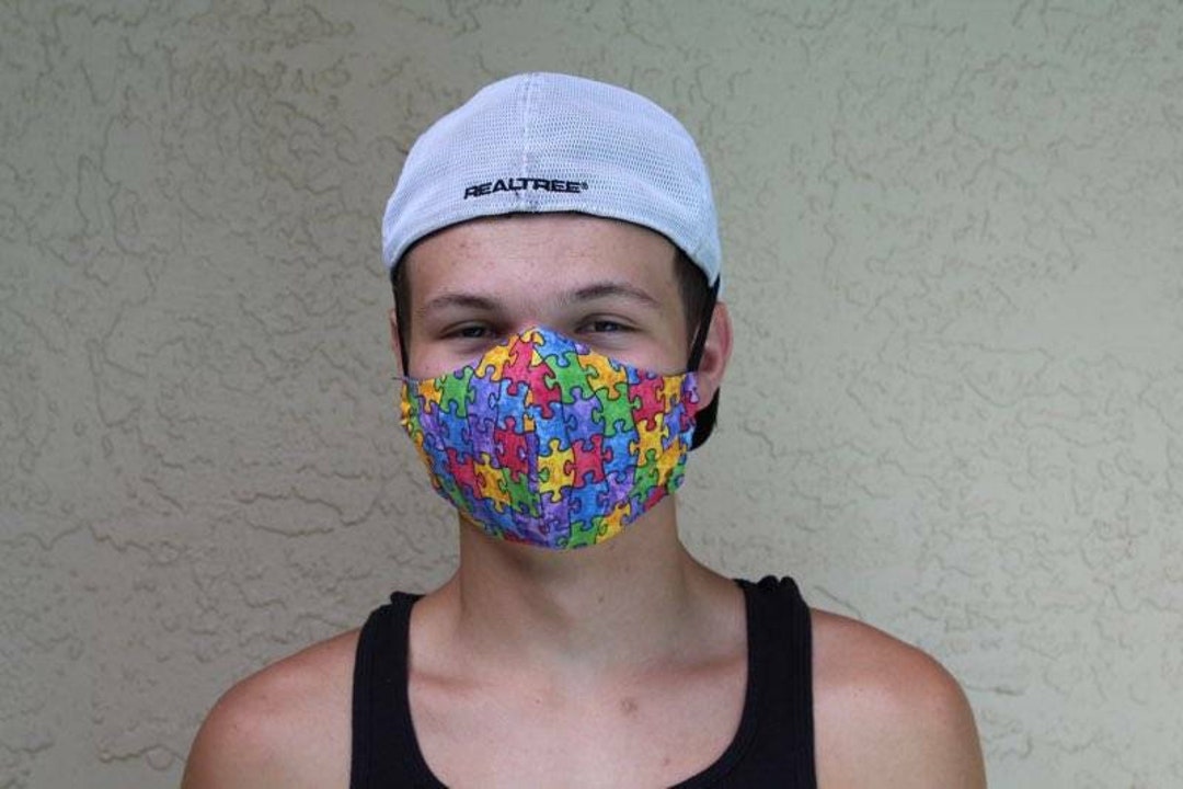 Puzzle Face Mask | Adult Mask | Child Mask | Washable Mask | Reusable ...