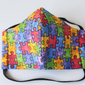 Puzzle Face Mask | Adult Mask | Child Mask | Washable Mask | Reusable ...