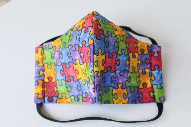 Puzzle Face Mask Adult Mask Child Mask Washable Mask | Etsy