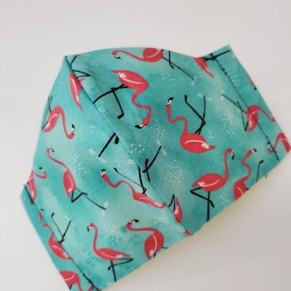 Flamingo Face Mask - Etsy