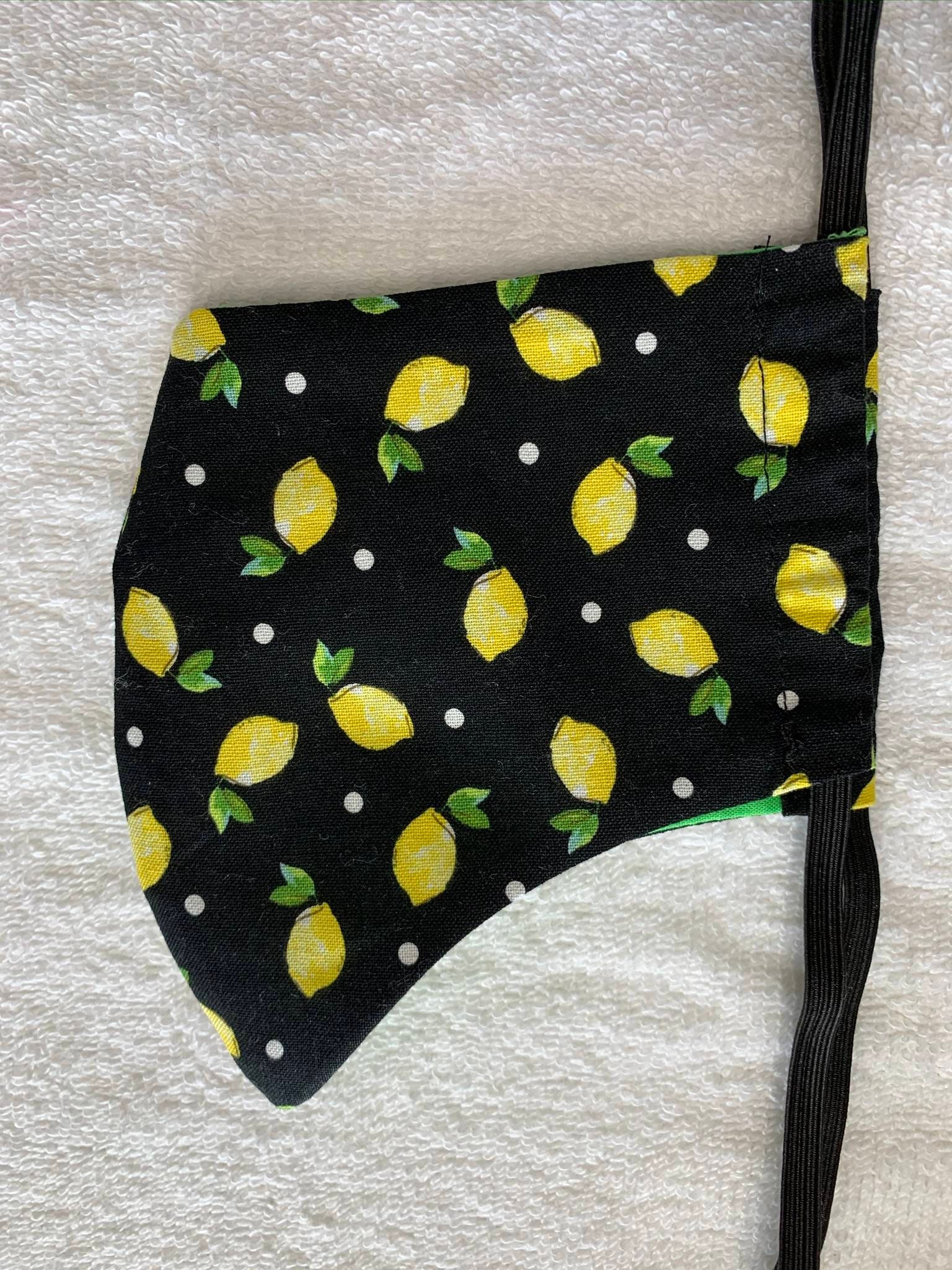 Washable Reusable Triple Layer Lemon Face Mask for Adults and Teenagers ...
