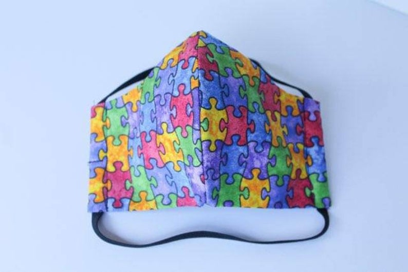 Puzzle Face Mask Adult Mask Child Mask Washable Mask | Etsy