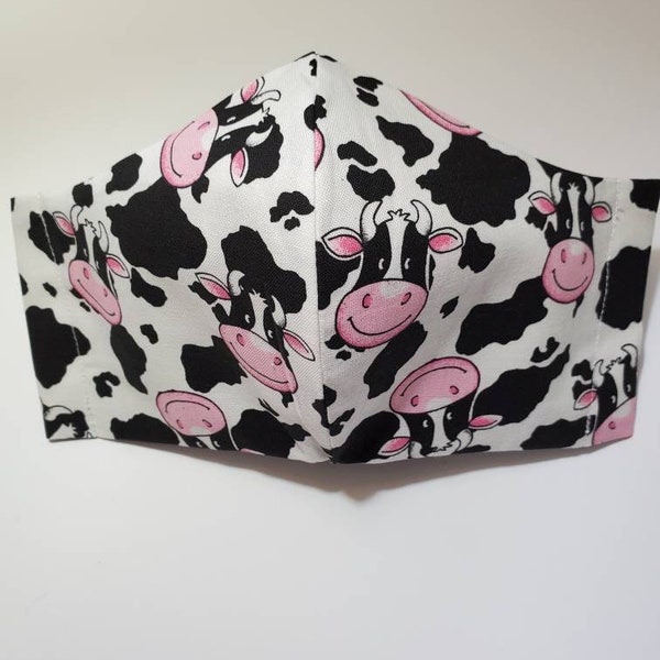 Cow Face Mask - Etsy