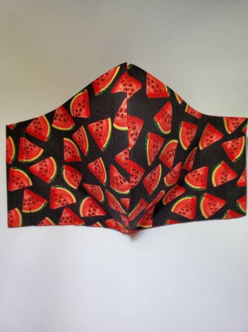 Watermelon Face Mask Fruit Mask With Sewn in Filter Triple - Etsy