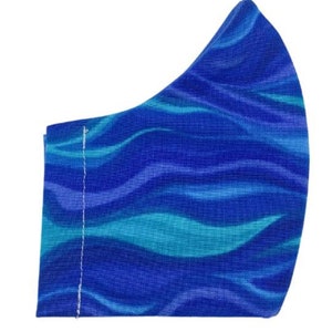 Washable Wave Triple Layer Cotton Face Mask With Sewn in Filter ...