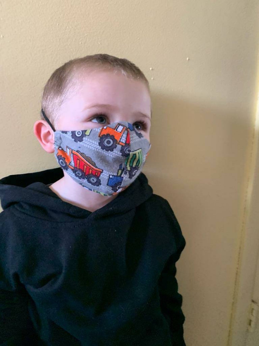 Dump Truck Face Mask | Truck Face Mask | Kids Washable Face Mask ...