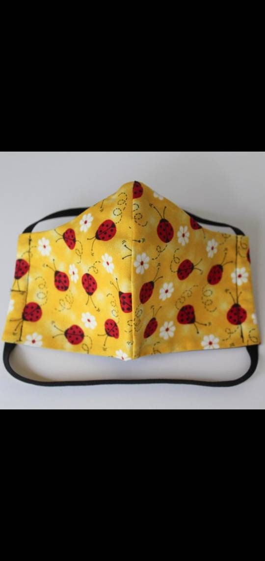 Ladybug Face Mask, Summer Mask, Washable Mask, Reusable Face Mask - Etsy