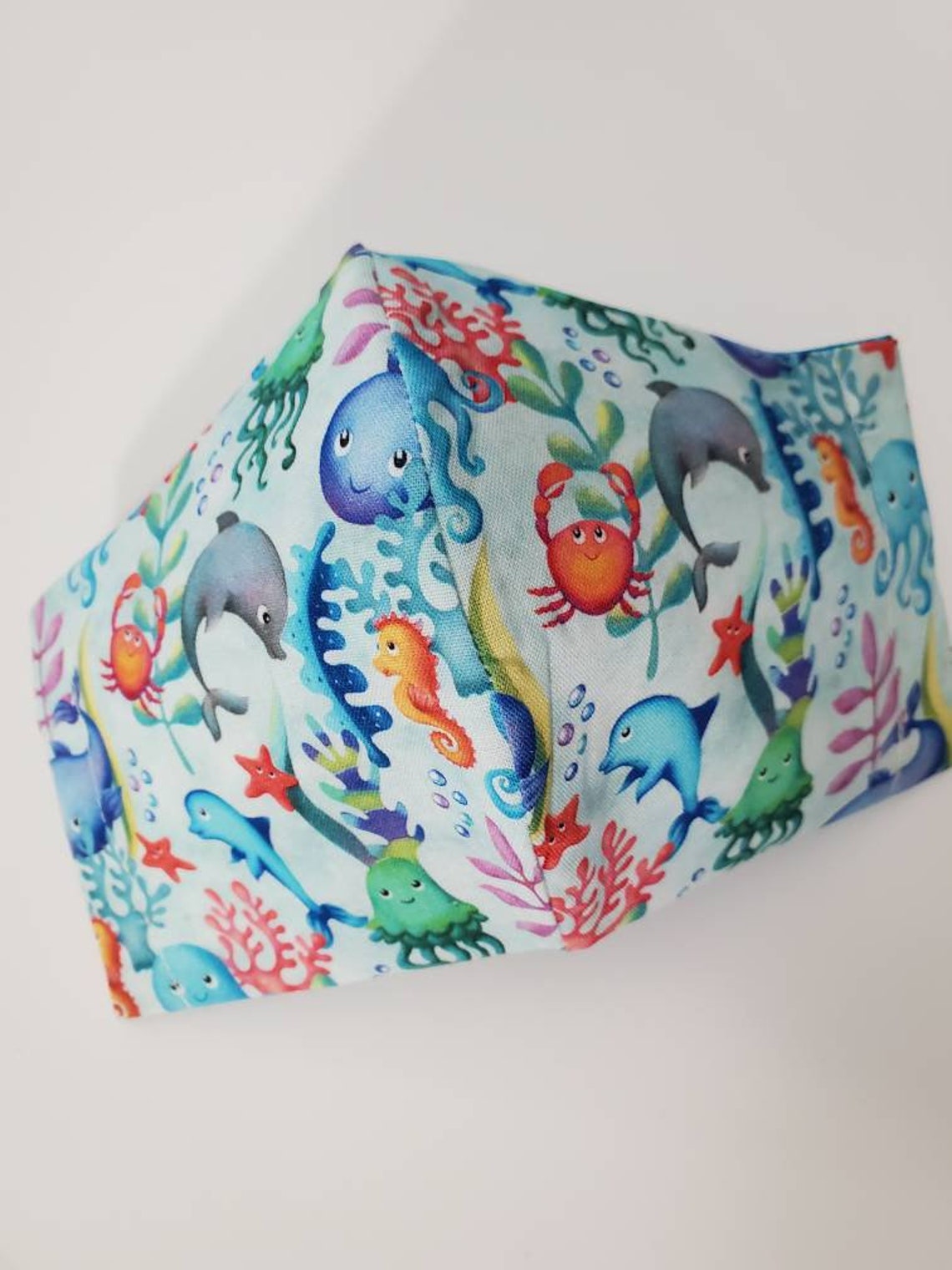 Ocean Sea Animal Face Mask Reusable Washable Face Mask with | Etsy