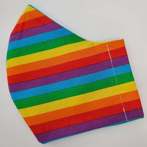 Rainbow Face Mask, Washable Face Mask, Reusable Face Mask, Cloth Face ...