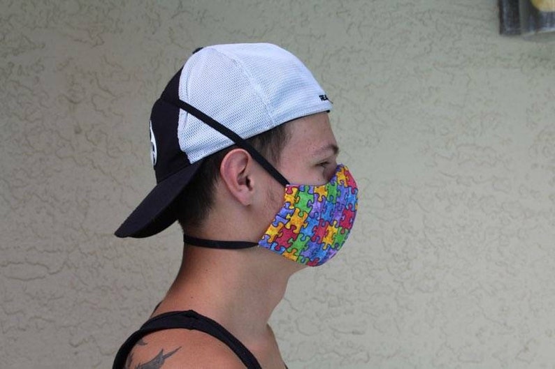 Puzzle Face Mask Adult Mask Child Mask Washable Mask | Etsy