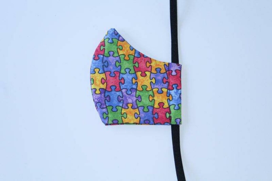 Puzzle Face Mask Adult Mask Child Mask Washable Mask | Etsy