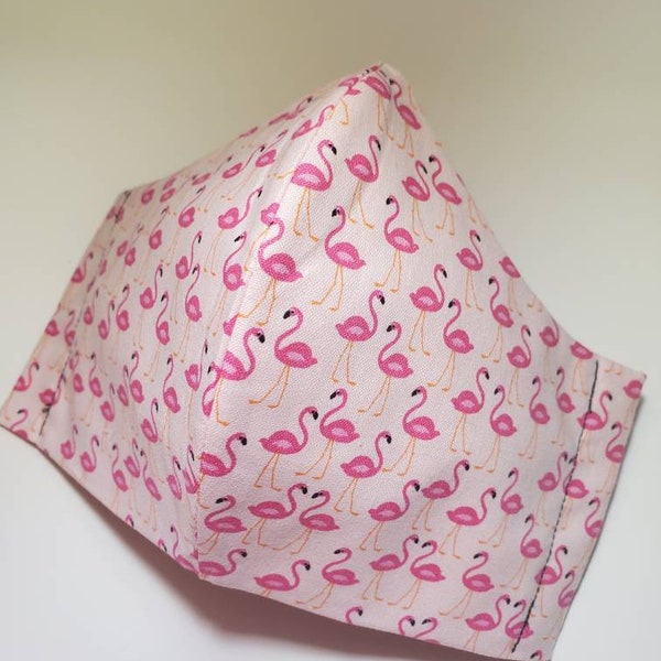 Flamingo Face Mask - Etsy