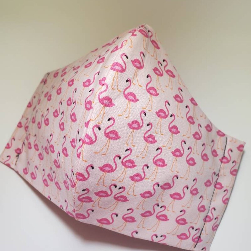 Flamingo Face Mask - Etsy