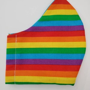 Rainbow Face Mask, Washable Face Mask, Reusable Face Mask, Cloth Face ...