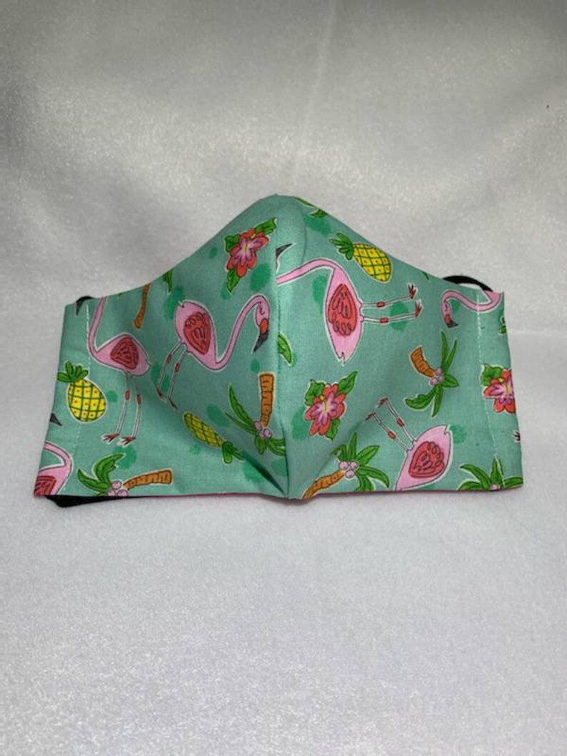 Fun Flamingo Washable Face Mask Reusable Face Mask Adult - Etsy