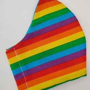 Rainbow Face Mask, Washable Face Mask, Reusable Face Mask, Cloth Face ...