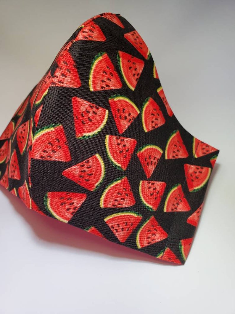 Watermelon Face Mask Fruit Mask With Sewn in Filter Triple - Etsy