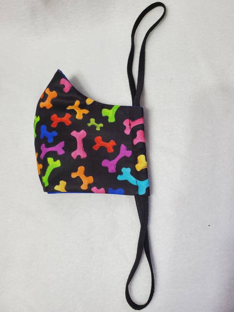 Rainbow Dog Bone Face Mask Washable Face Mask Reusable | Etsy