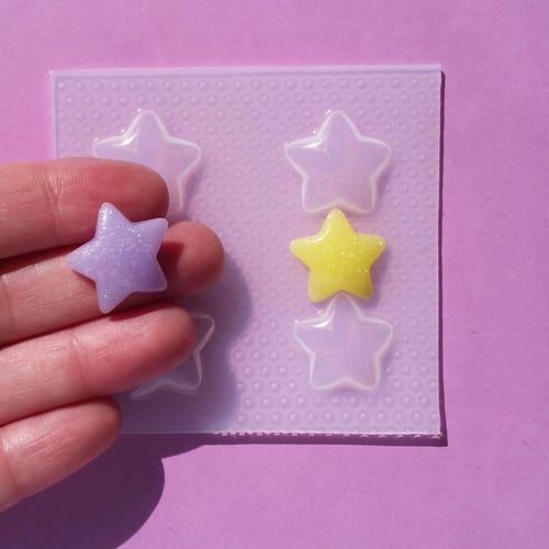 Small Bubble Star Resin Mold Flexible Plastic Resin Molds - Etsy
