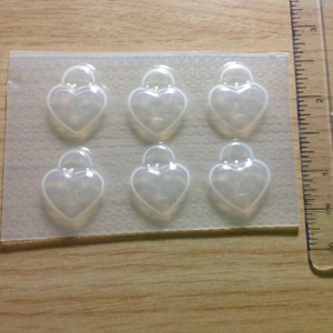 Small Heart Locket Resin Mold Flexible Plastic Molds Hearts Lock DIY Valentine Fondant Cake ...